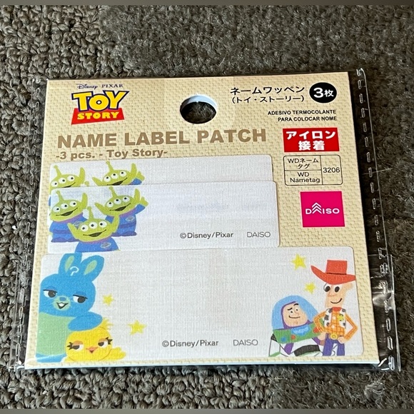 Disney | Office | Toy Story Alien Woody Name Label Ironon Patches ...
